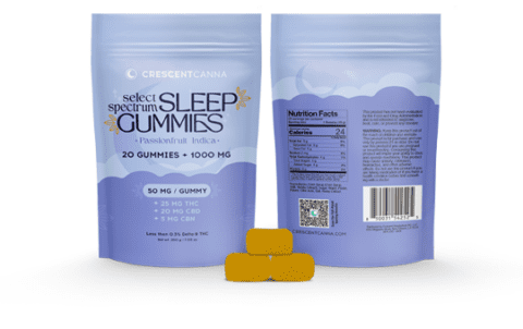 THC Gummies for Sleep | Select Spectrum Indica Gummies