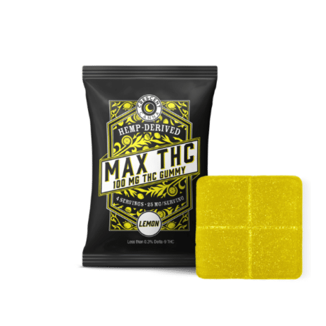 Blue Raspberry 100 mg THC Gummy | Crescent Canna